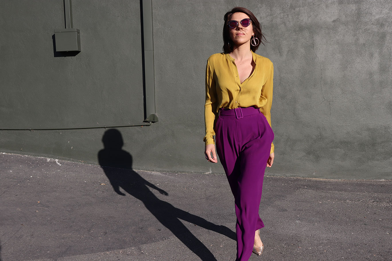 How to Style Purple Pants...1 of 4 ways - My Stylosophy