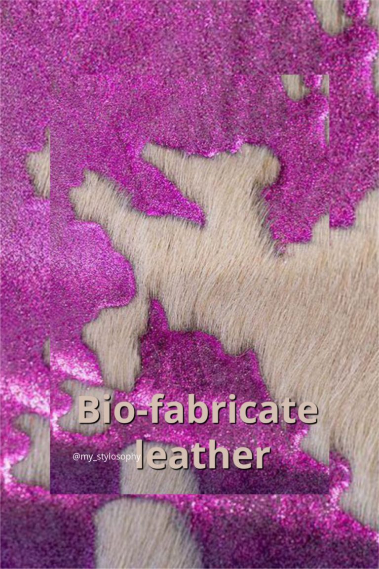 Bio-fabricate leather - My Stylosophy